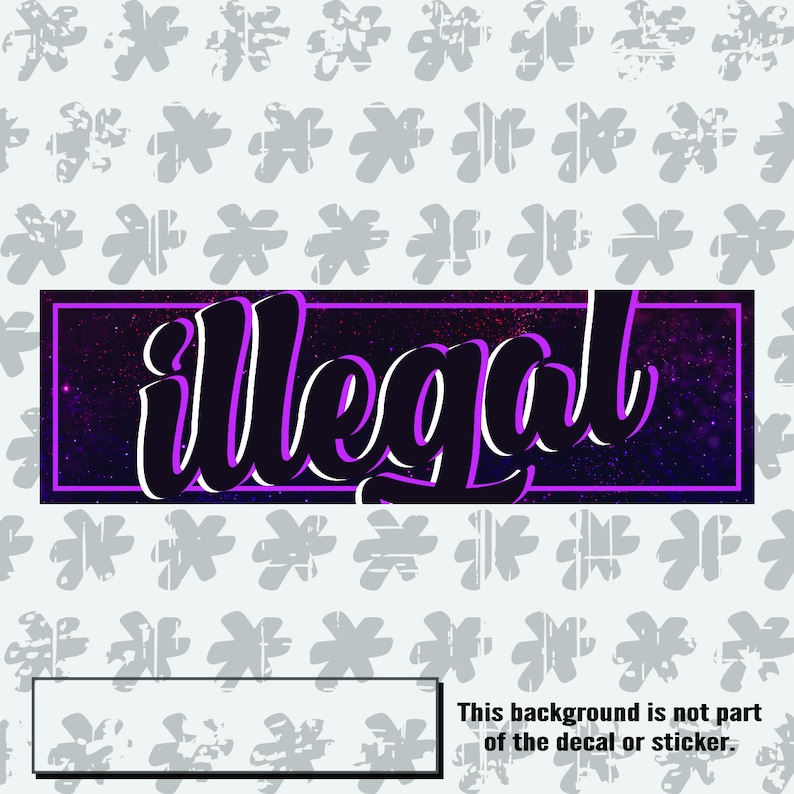 Illegal Slap Sticker - Etsy