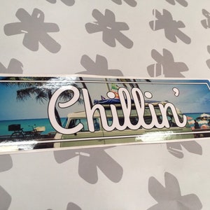 Chillin Slap Sticker. Car Bumper Decal - Etsy