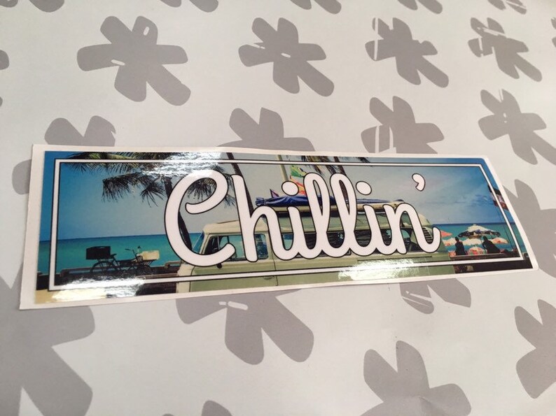 Chillin Slap Sticker. Car Bumper Decal - Etsy
