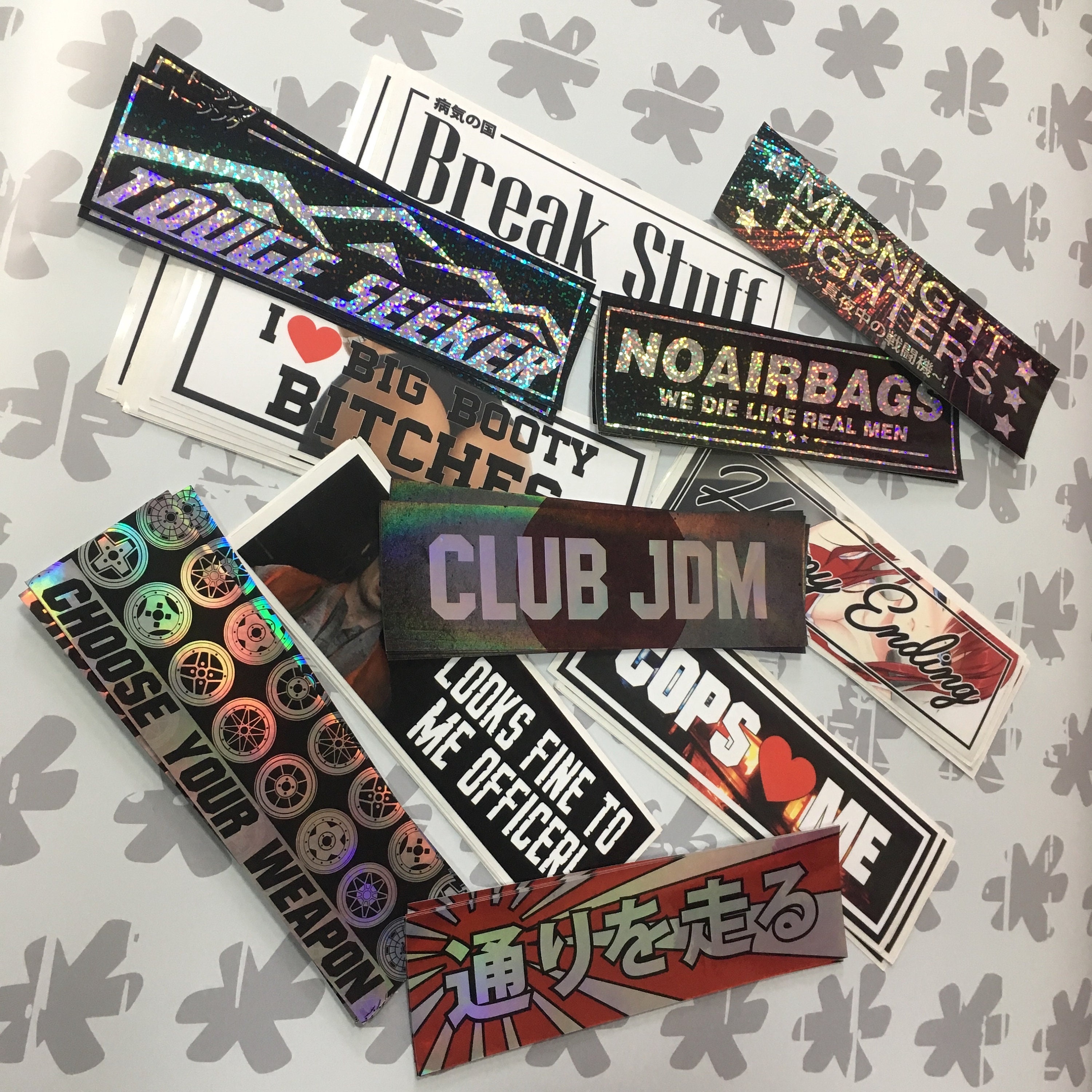 I Love Big Booty Btches Slap Sticker | Etsy