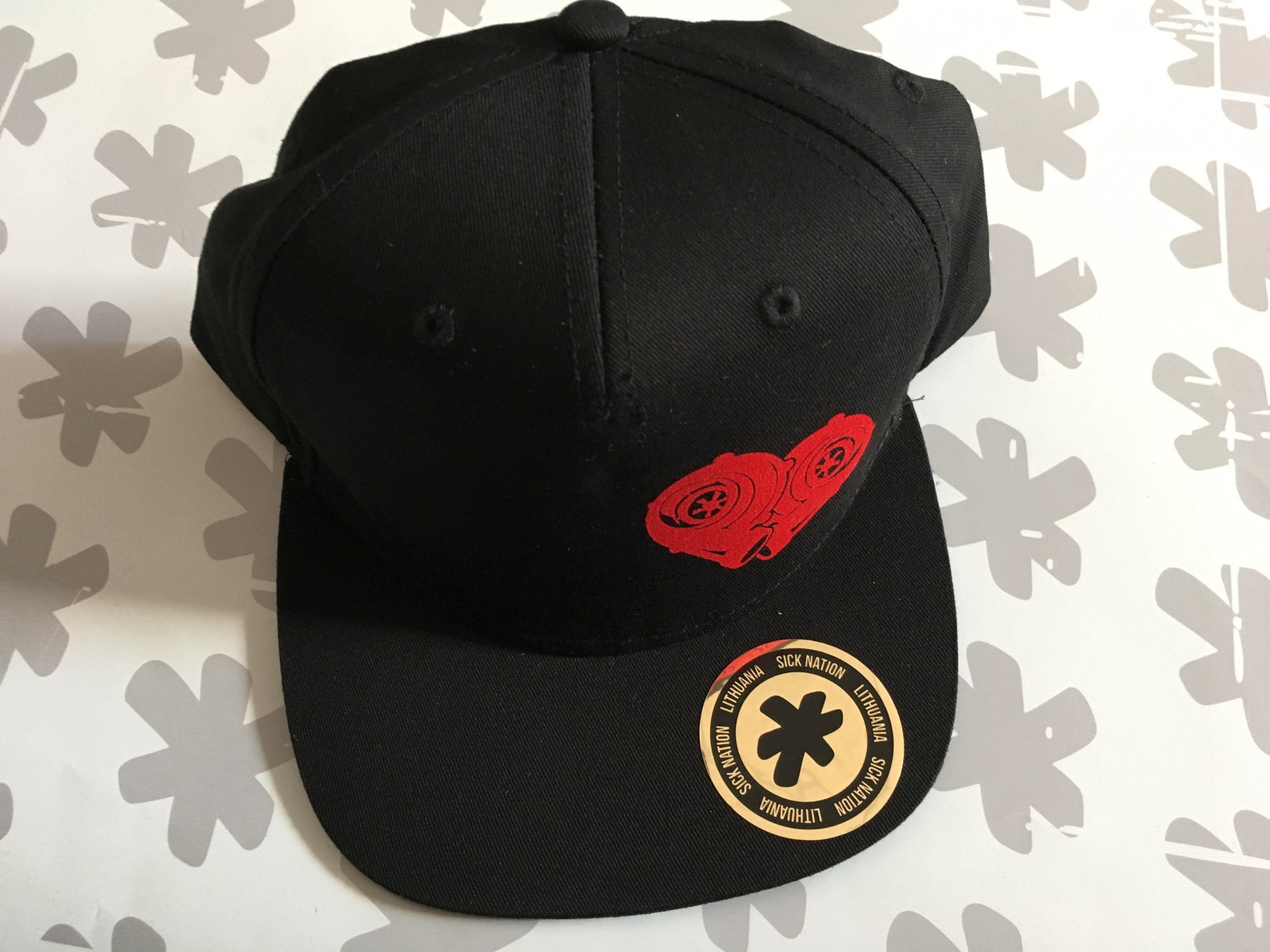 Turbo Heart 5 Panel Black Snapback Cap for All Turbo Car - Etsy