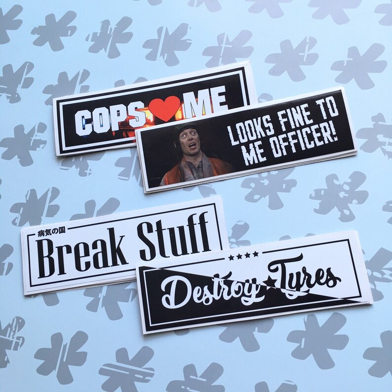 Break Stuff Slap Sticker. JDM Drift Style Inspired Car Bumper Decal - Etsy