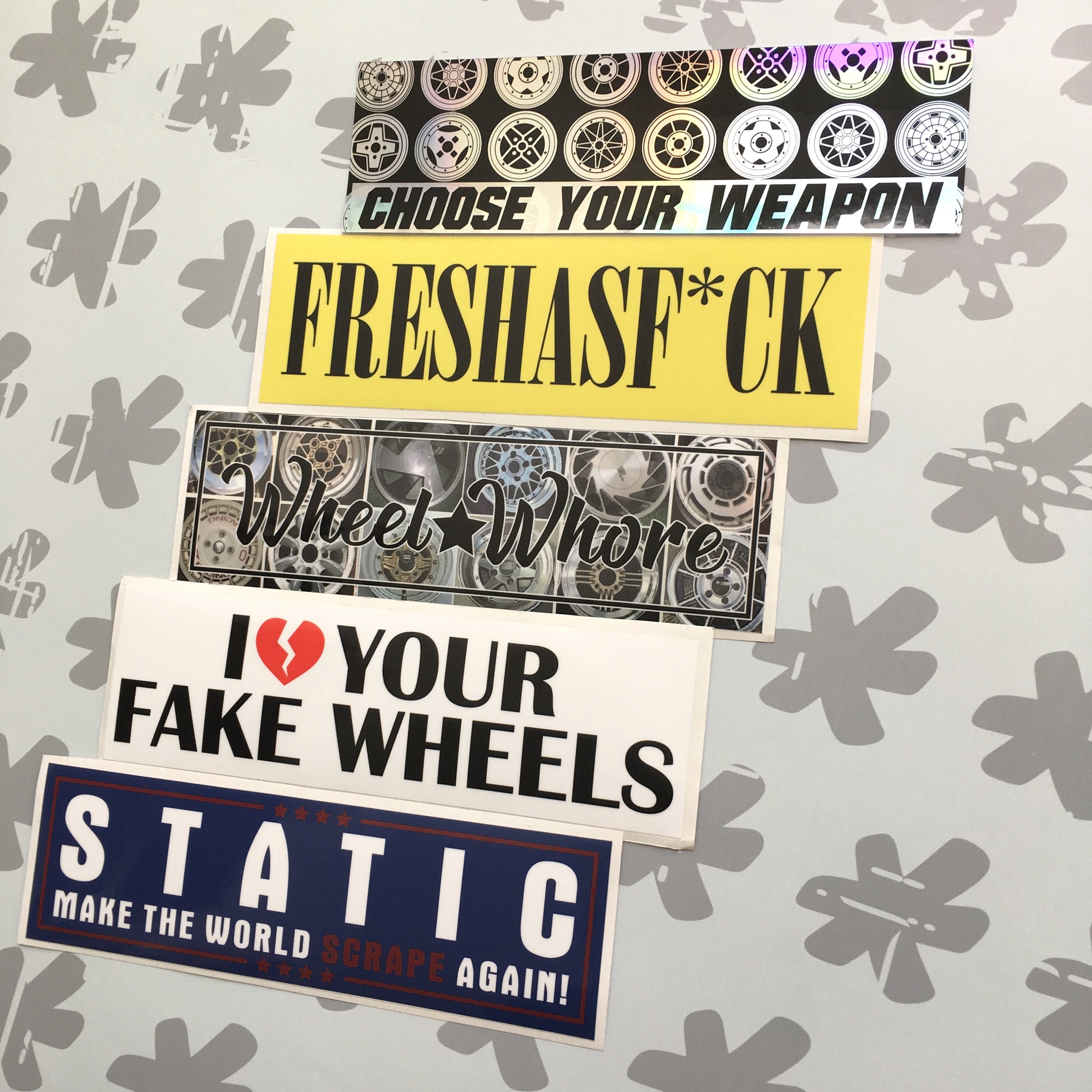 I Don't Love Your Fake Wheels slap sticker. Car bumper | Etsy