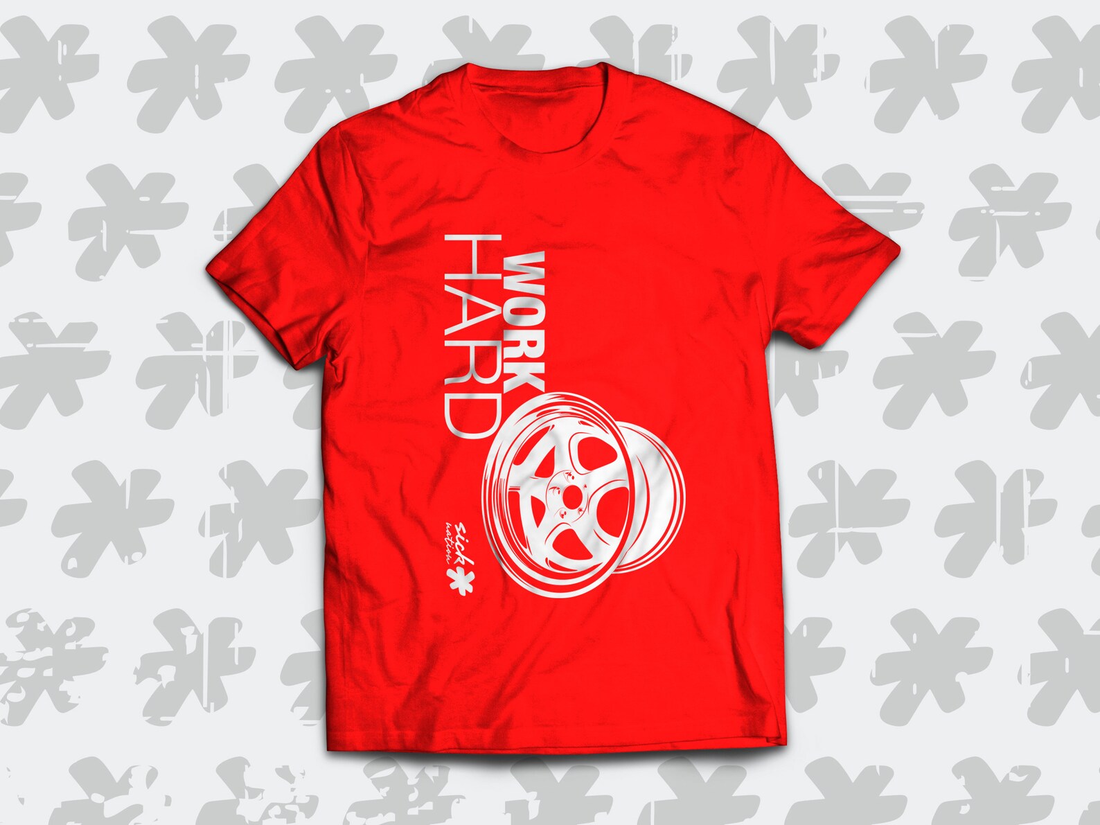 Work Hard T-shirt for a True Fan of Work Meister JDM Wheels - Etsy