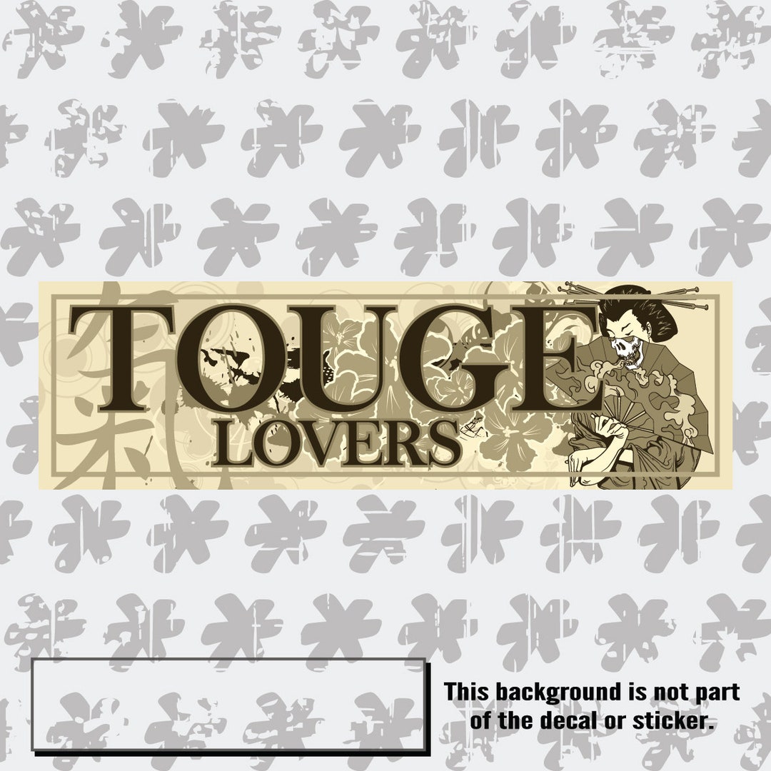 Touge Lovers Slap Sticker - Etsy