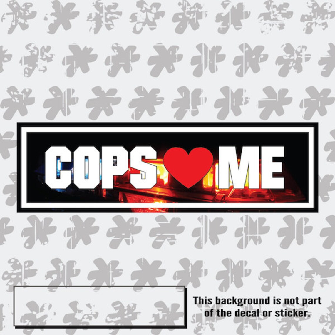 Cops Love Me Slap Sticker. - Etsy