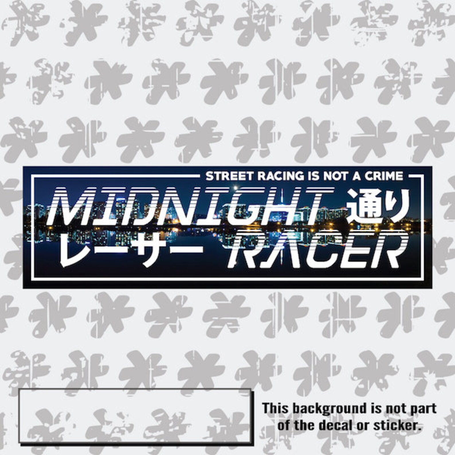 Midnight Street Racer Slap Sticker. Inspired by Kanjo and - Etsy