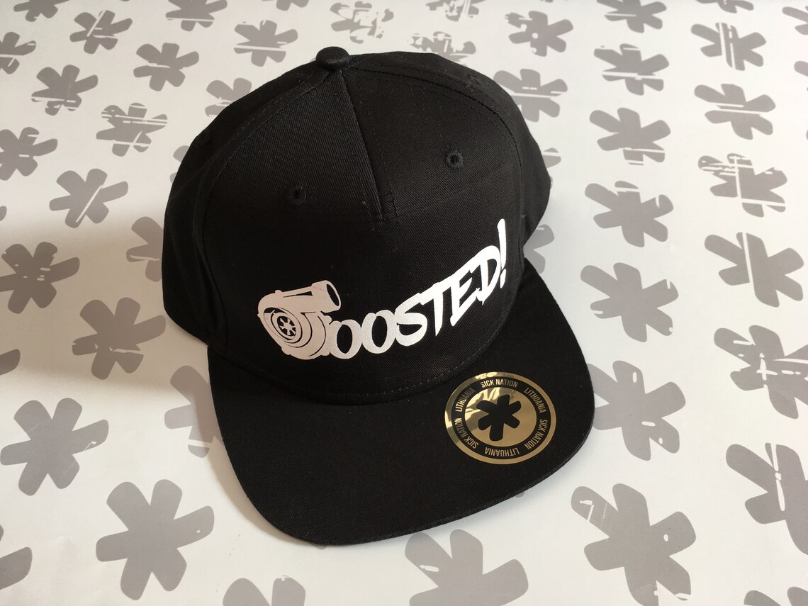 Boosted 5 Panel Snapback Cap for all turbo car enthusiasts | Etsy