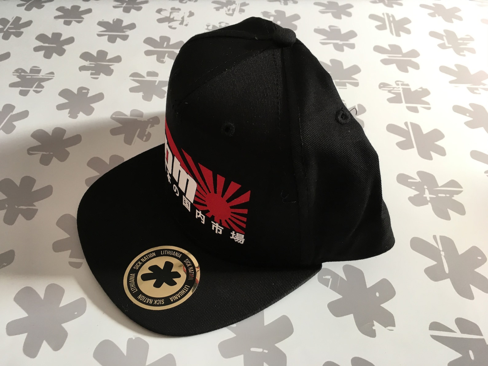 JDM Rising Sun 5 Panel Black Snapback Cap for All Japanese Car | Etsy