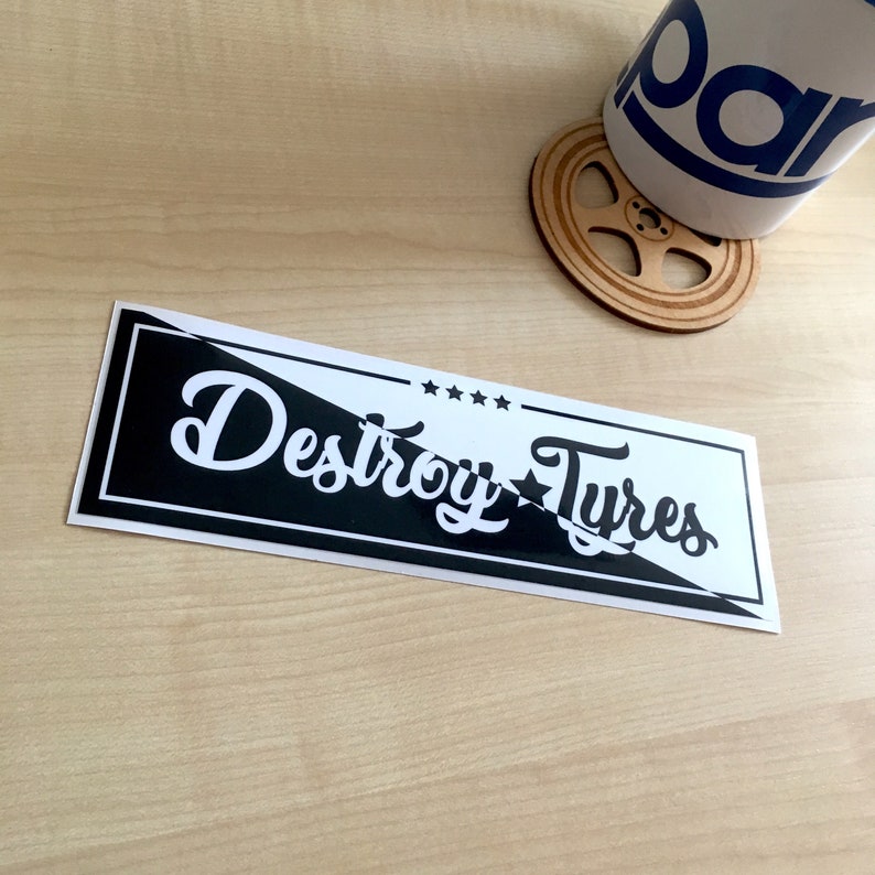 Destroy Tyres Slap Sticker - Etsy