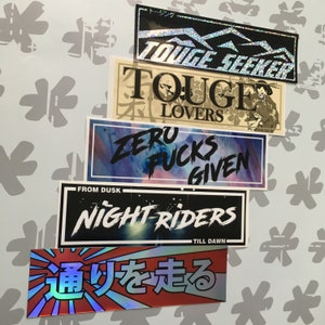 Zero F*cks Given Slap Sticker. JDM Drift Decals - Good for Outdoors Use ...