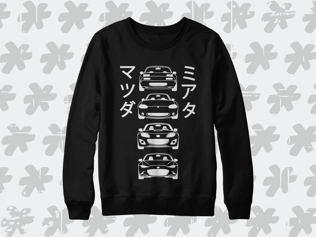 Mazda Miata Evolution Sweatshirt for Classic JDM Roadster Fans and ...
