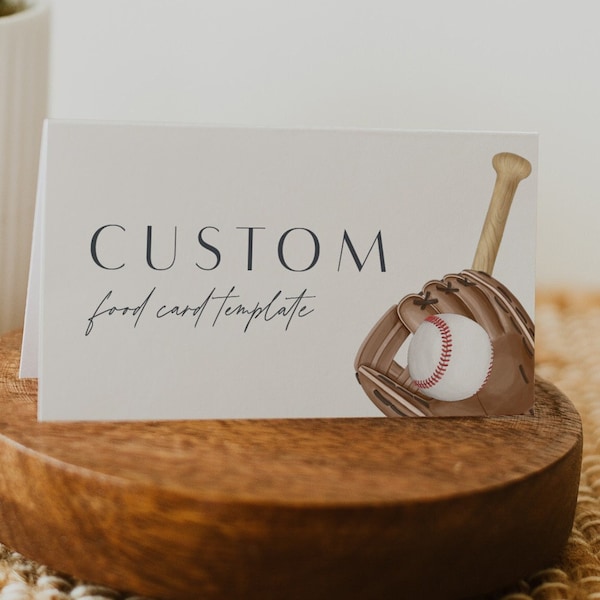 Baseball Place Cards - Etsy