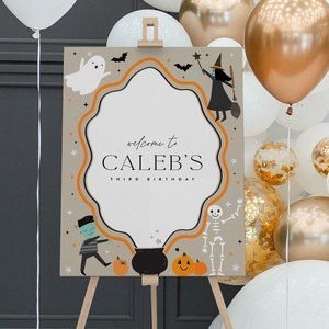 Halloween Party Food Tent Template, Halloween Food Cards, Halloween ...