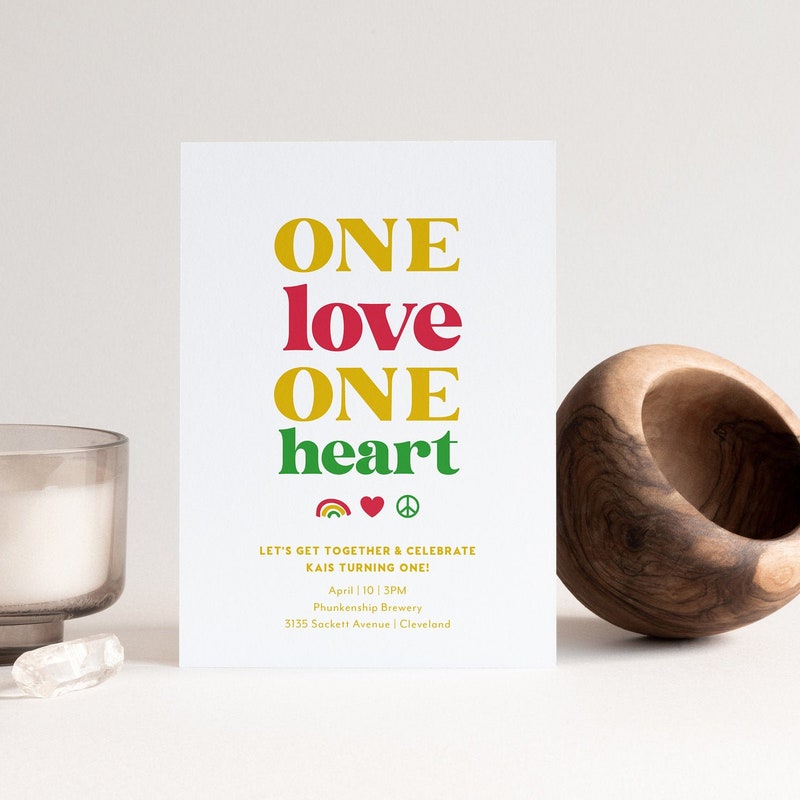 One Love Party - Etsy