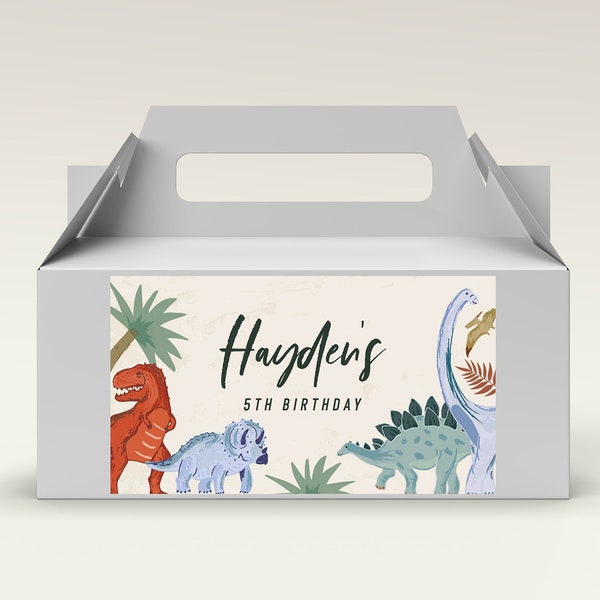 Dinosaur Labels - Etsy