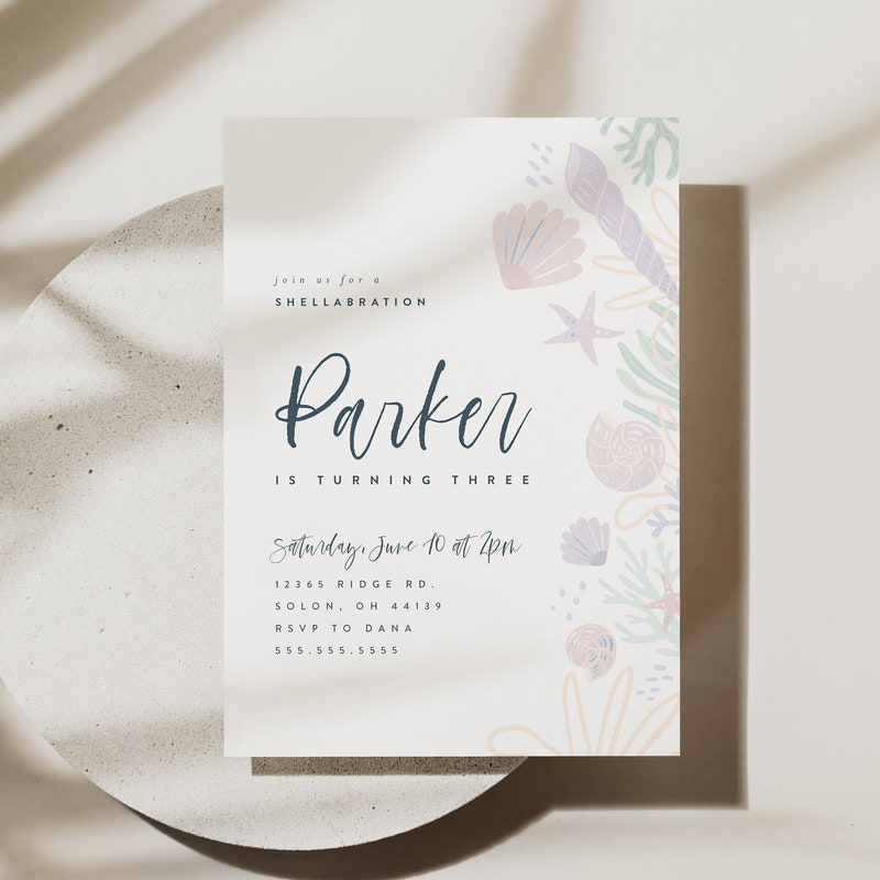 Shell Invitations - Etsy