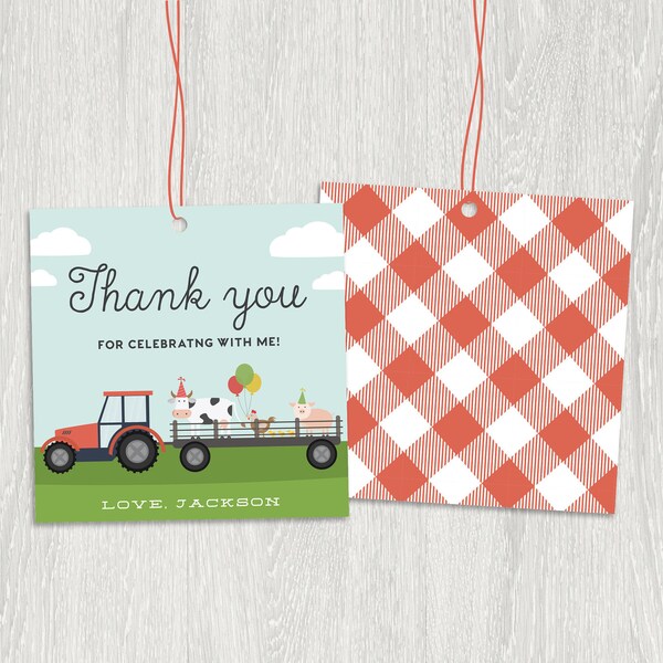 Farm Favor Tags - Etsy