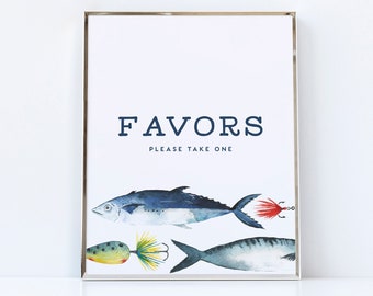 O-fish-ally ONE, Reeling in the Big ONE, Fishing Birthday Party Signs ...