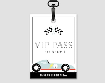 Vip Race Car Pass Printable - Etsy
