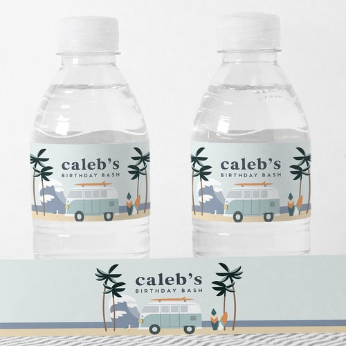 Modern Welcome Sign Editable Surf Birthday Decorations Beach - Etsy