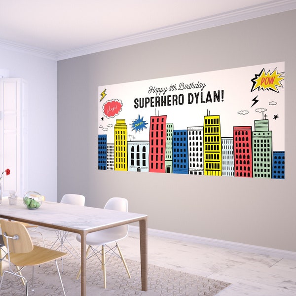 Superhero Backdrop - Etsy