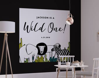 Wild one backdrop | Etsy