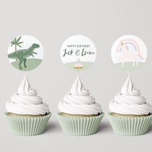 Unicorn and Dinosaur Birthday Welcome Sign Dinosaurs | Etsy