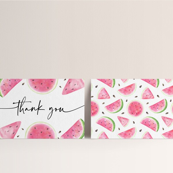 Watermelon Card - Etsy