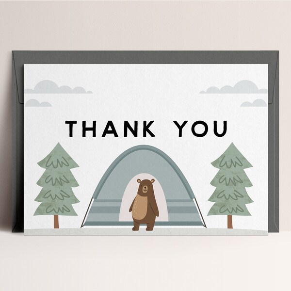 Happy Camper Card - Etsy