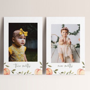 Editable Peach Food Tents, Peach Party, Watercolor Peaches, Peach ...