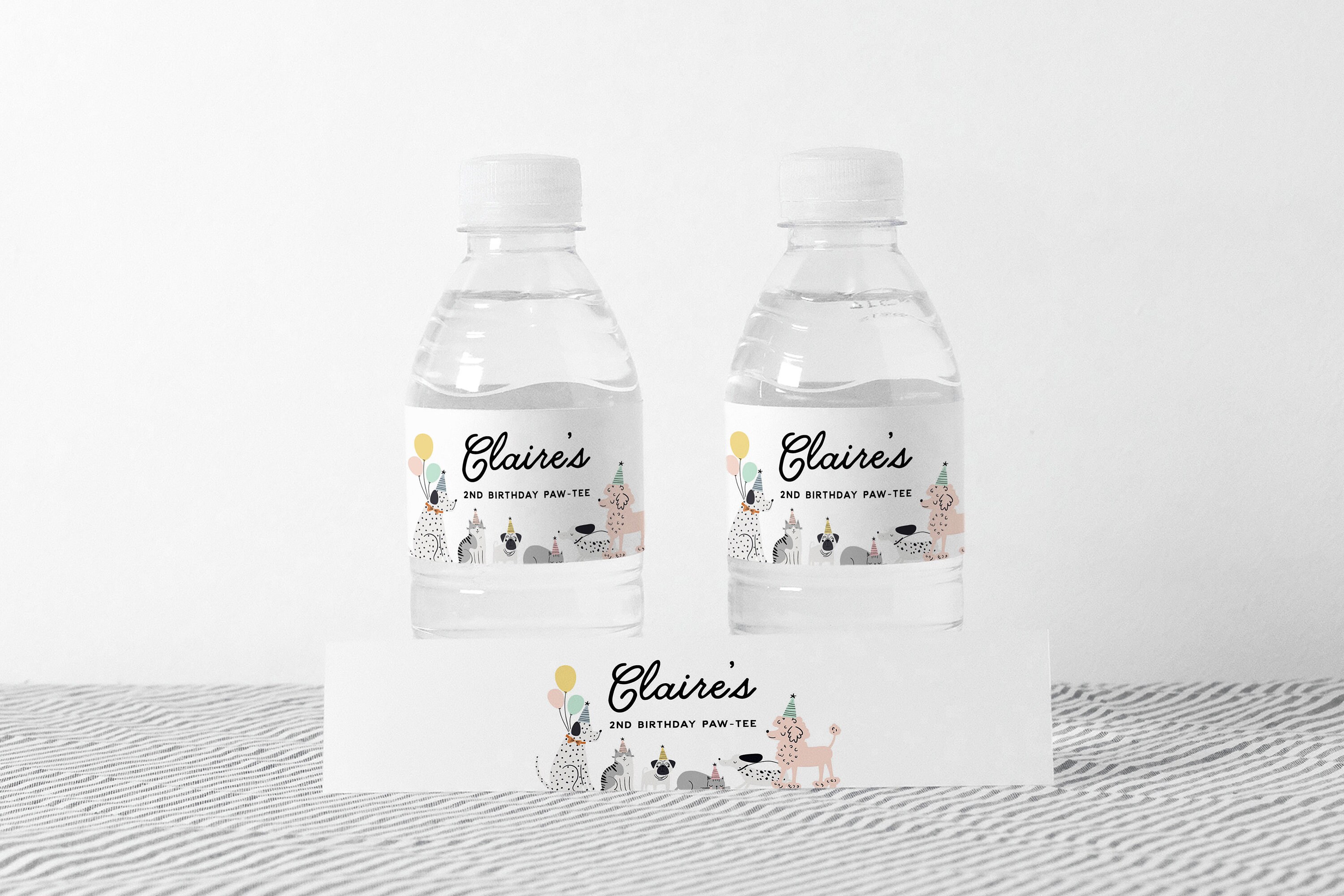 Editable Dog and Cat Theme Favor Tags Puppy Pawty Favor Tags | Etsy