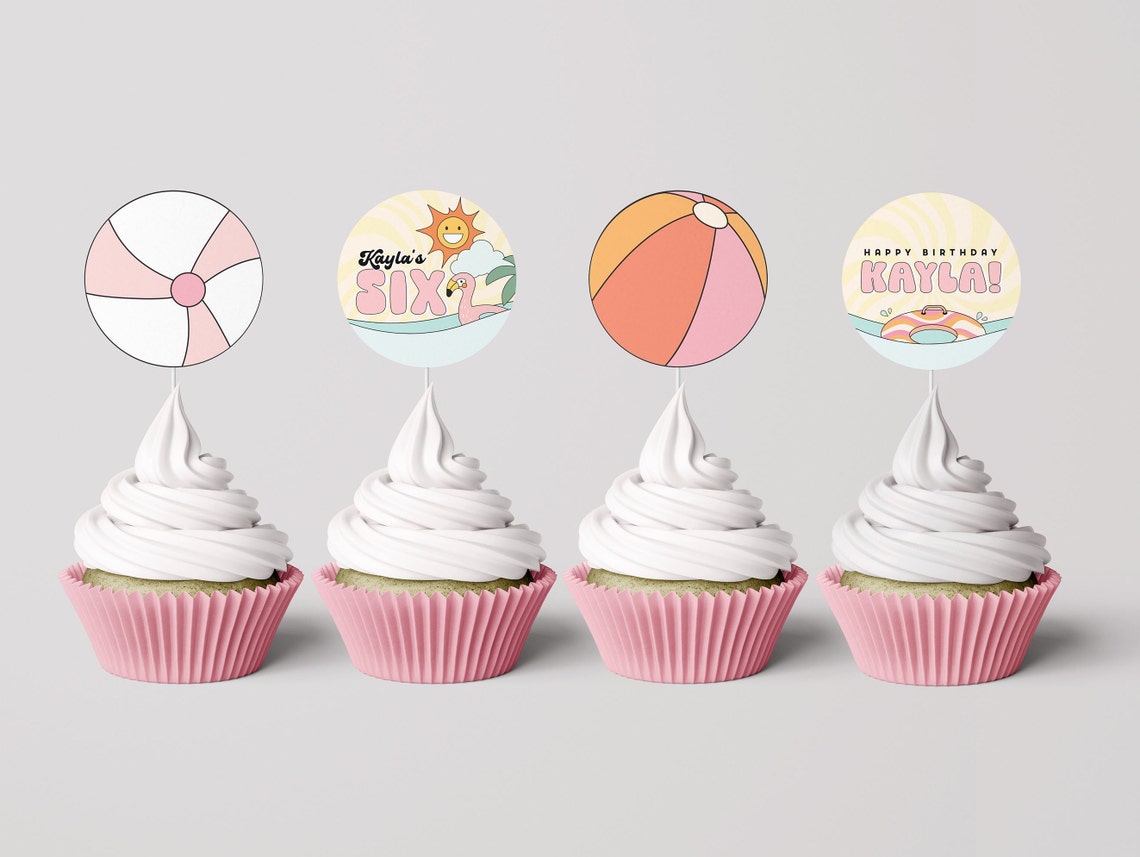 Retro Pool Party Pass: Editable VIP Birthday Template (digital Download ...