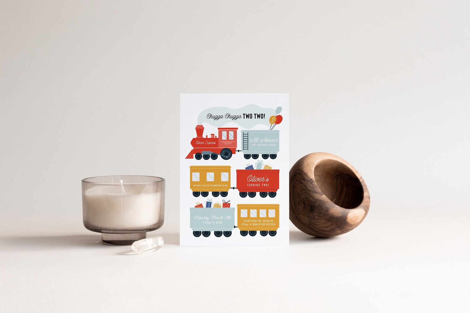 Editable Train Birthday Party Invitation Modern Train - Etsy