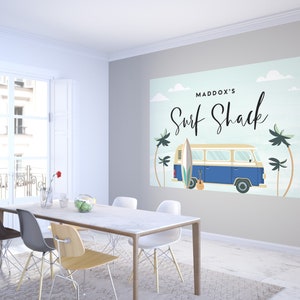 Modern Surf Birthday Water Bottle Label (instant Download) - Etsy