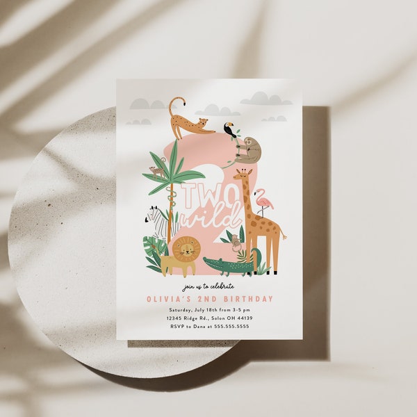 Two Wild Birthday - Etsy