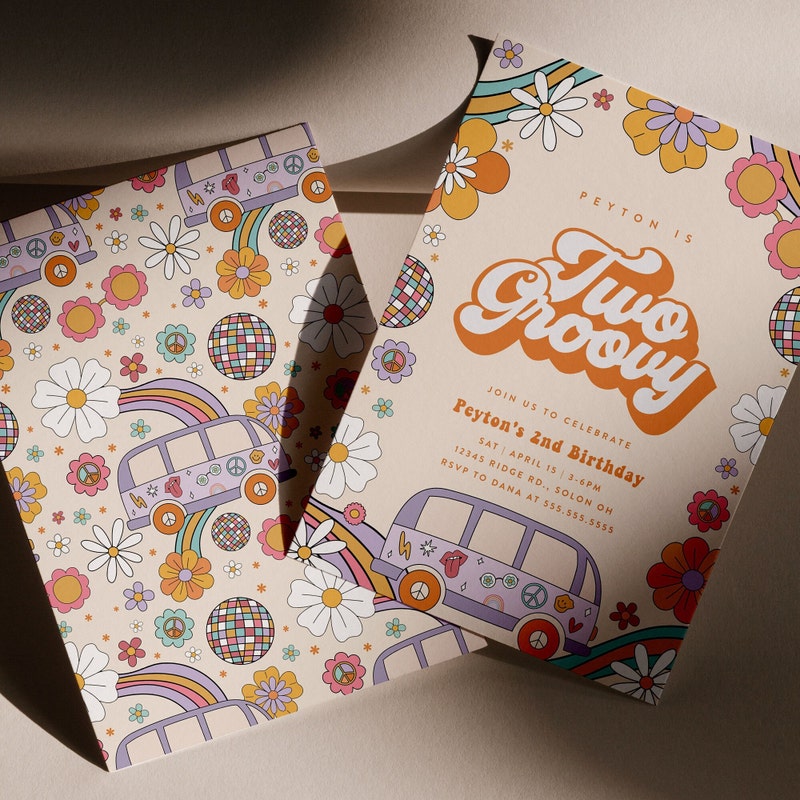 Two Groovy Birthday Party - Etsy