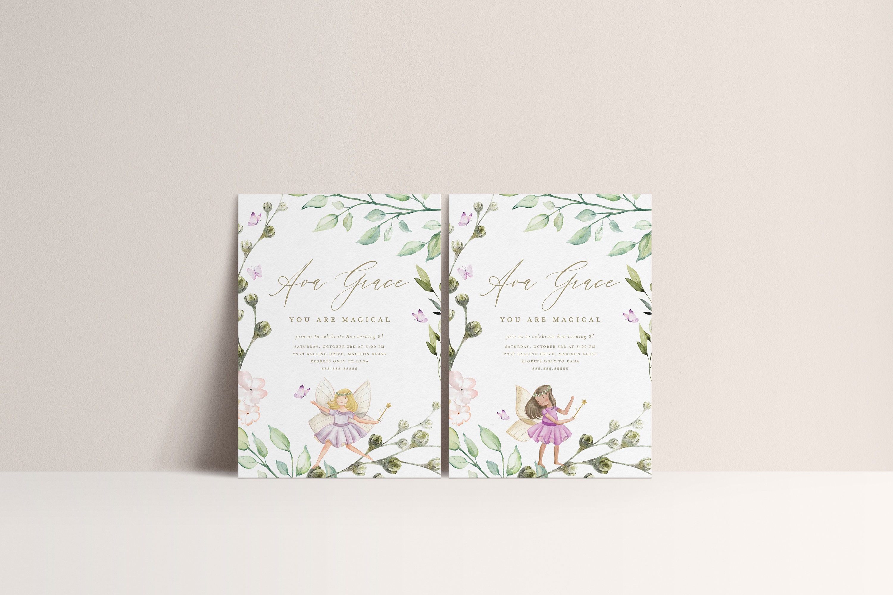 Fairy Birthday Banner: Woodland Forest Party Decor (INSTANT DOWNLOAD ...