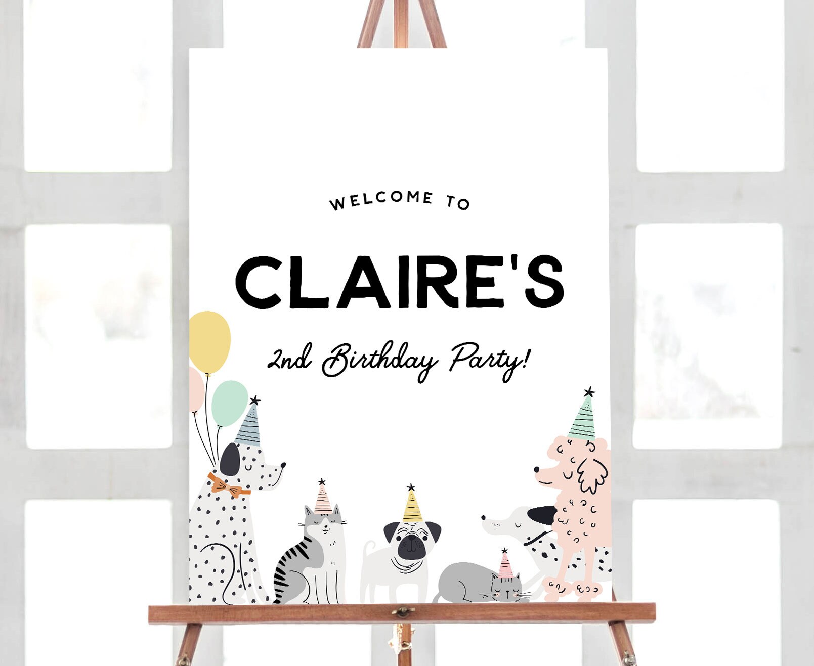 Editable Dog and Cat Theme Favor Tags Puppy Pawty Favor Tags | Etsy