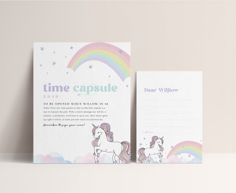 Unicorn Rainbow Gable Favor Box Label Unicorn Rainbow - Etsy