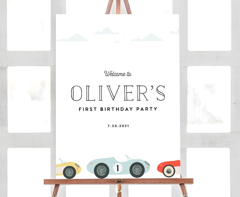 Car Backdrop Vintage Car Banner Car Birthday Banner First - Etsy