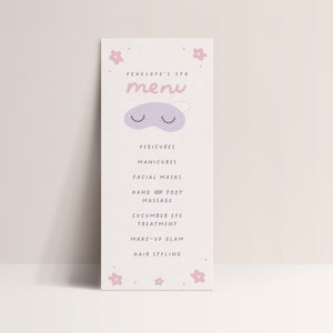 Spa Party Sign Welcome Sign Birthday Welcome Sign Slumber Party Glam ...