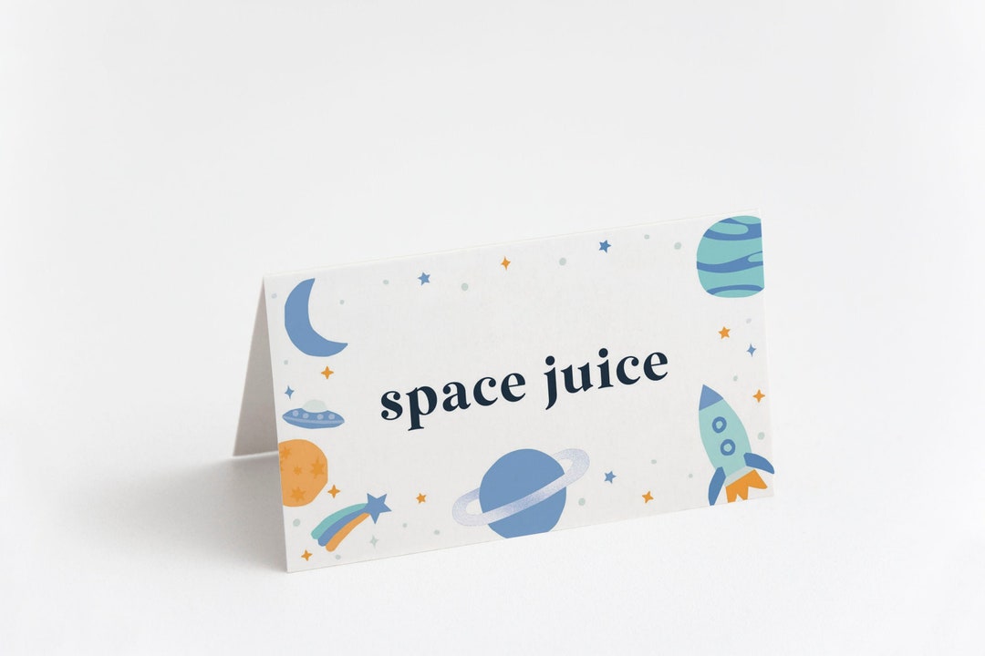 Editable Space Food Tents: Galaxy Birthday Party (digital Download) - Etsy