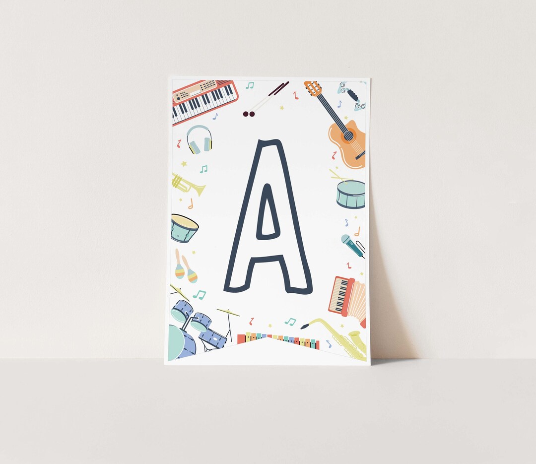 Music Birthday Banner Template, Musical Instruments Birthday Party ...