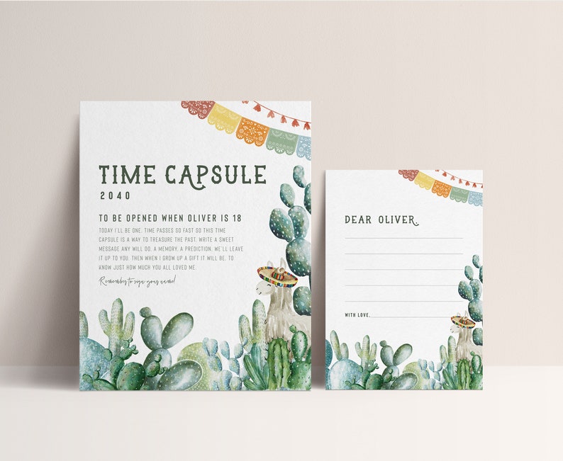 Editable Fiesta Water Bottle Labels First Fiesta Modern - Etsy