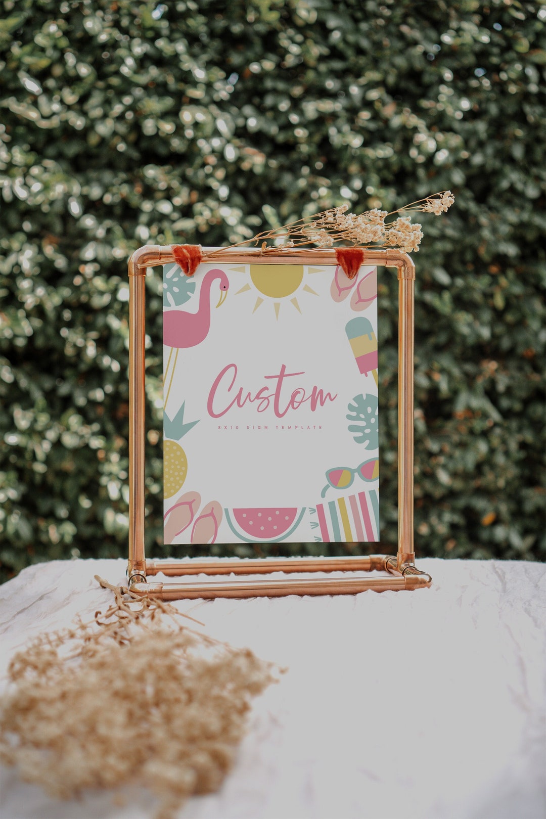 Pool Party Sign Template, Pool Birthday Party, Summer Birthday Party ...