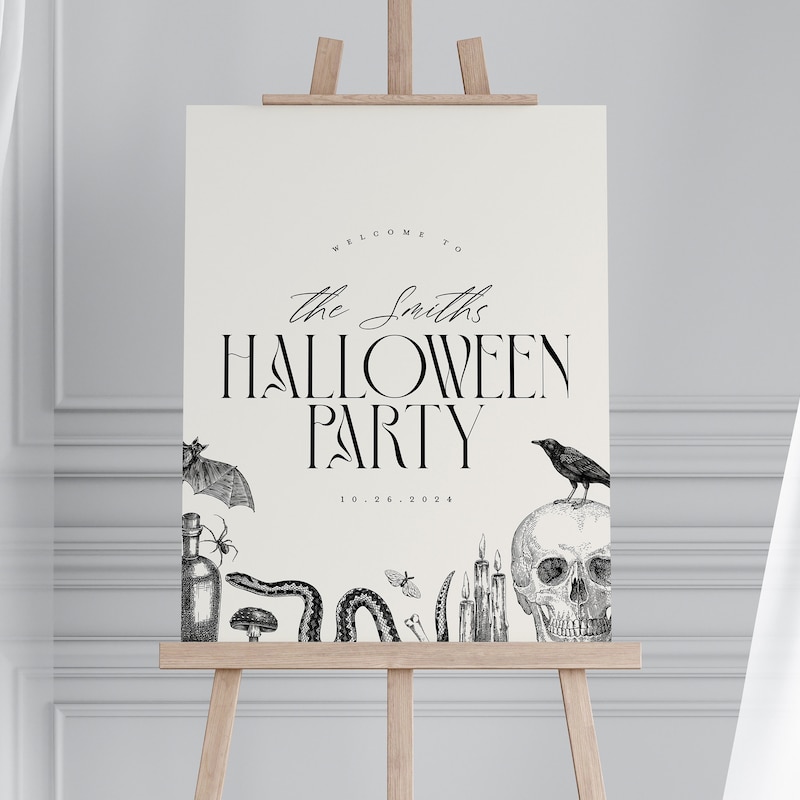 Halloween Party Sign - Etsy