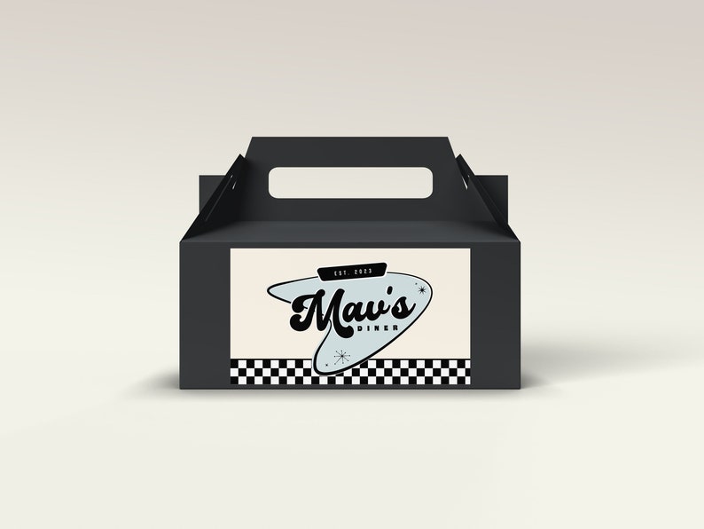 Retro 50s Diner Menu Template: Editable Birthday Party Decor (digital ...