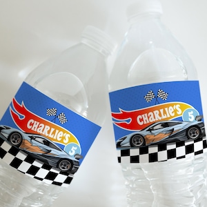 Hot Cars Wheels Birthday Favor Tag Template, Race Car Thank You Tag ...