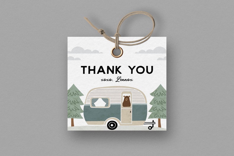 Editable Happy Camper Cupcake Toppers One Happy Camper - Etsy